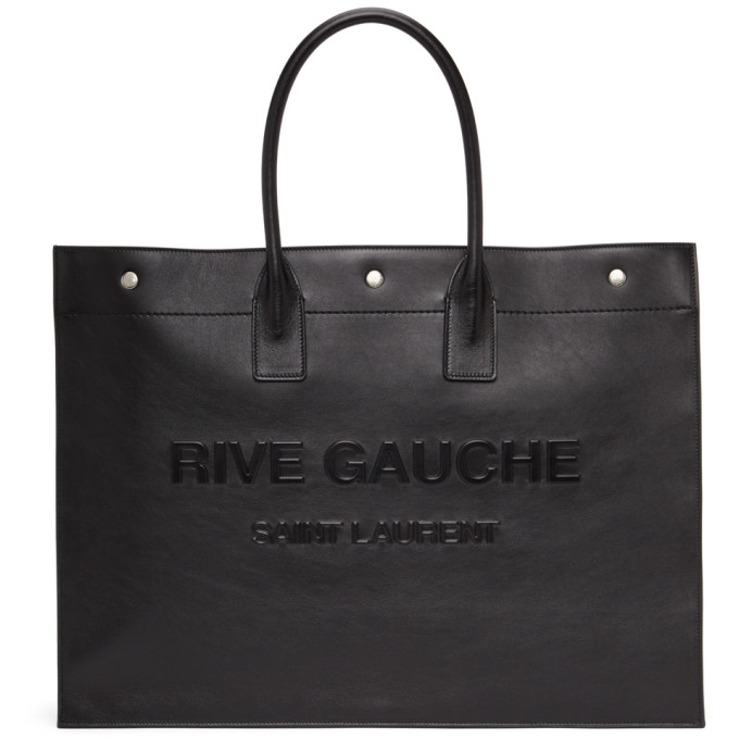 noe rive gauche logo canvas tote